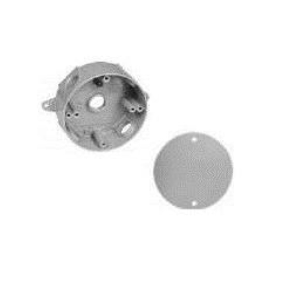 WEATHERPROOF 4IN ROUND OUTLET BOX 1/2IN HUB C/W COVER | Guillevin